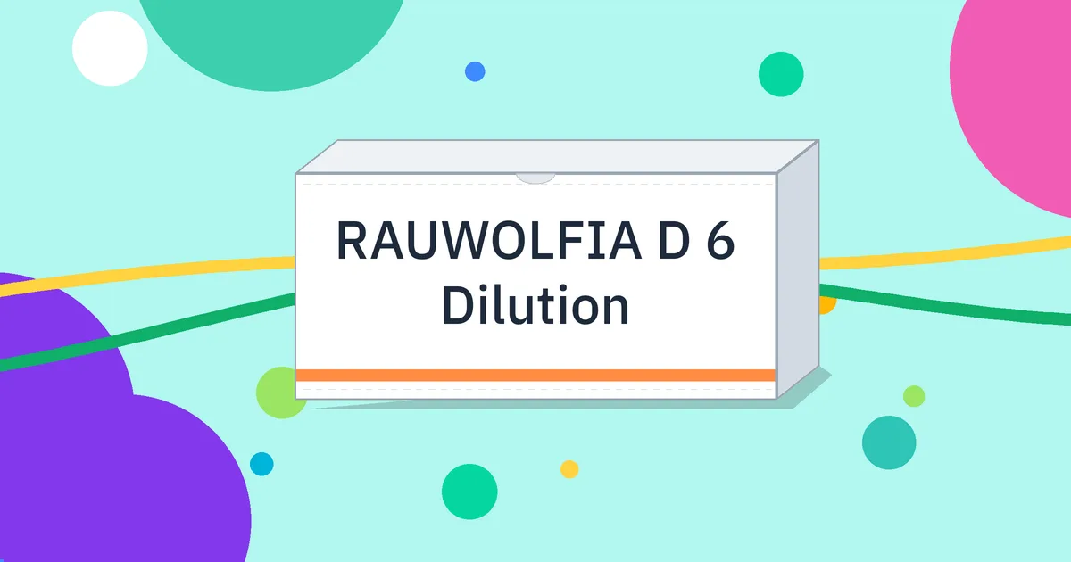 Symbolbild: Packung mit der Aufschrift RAUWOLFIA D 6 Dilution (PZN 02620623) – Verfügbarkeit und Bezug in Apotheken in Frankfurt am Main