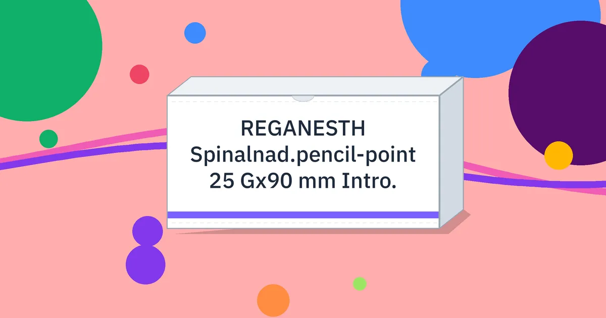 Symbolbild: Packung mit der Aufschrift REGANESTH Spinalnad.pencil-point 25 Gx90 mm Intro. (PZN 17889199) – Verfügbarkeit und Bezug in Apotheken in Frankfurt am Main