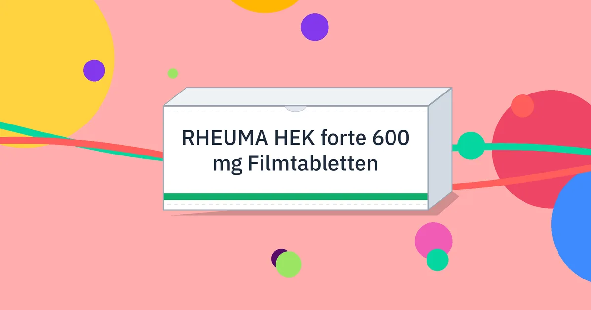Symbolbild: Packung mit der Aufschrift RHEUMA HEK forte 600 mg Filmtabletten (PZN 06161230) – Verfügbarkeit und Bezug in Apotheken in Frankfurt am Main