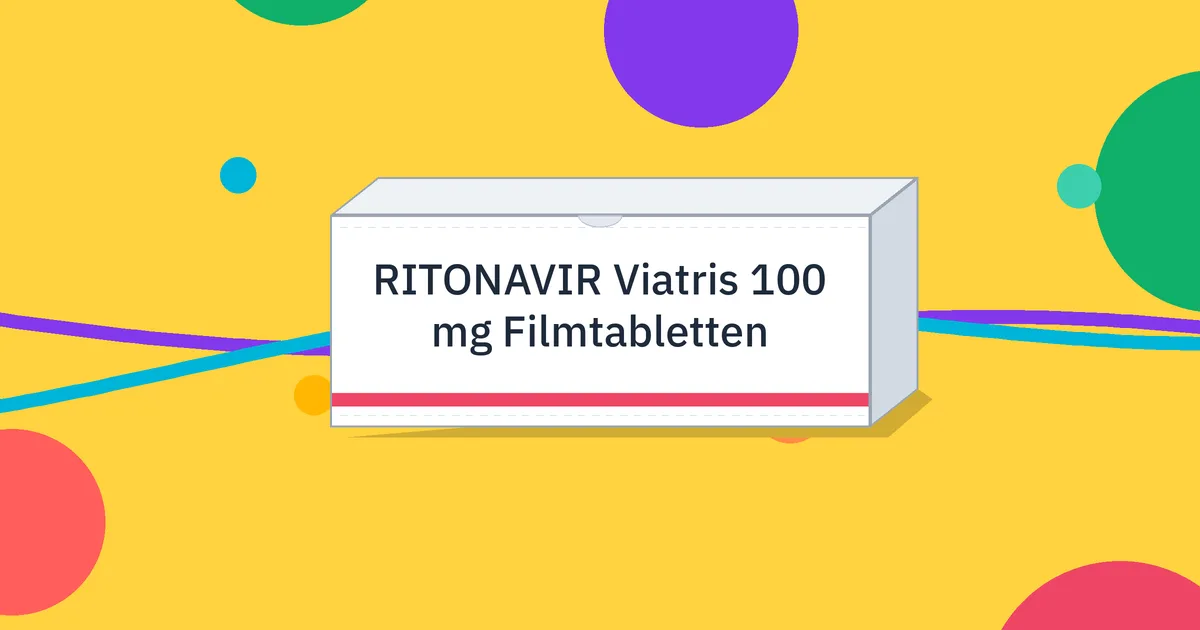 Symbolbild: Packung mit der Aufschrift RITONAVIR Viatris 100 mg Filmtabletten (PZN 19492738) – Verfügbarkeit und Bezug in Apotheken in Frankfurt am Main