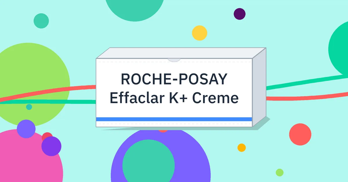 Symbolbild: Packung mit der Aufschrift ROCHE-POSAY Effaclar K+ Creme (PZN 11174921) – Verfügbarkeit und Bezug in Apotheken in Frankfurt am Main