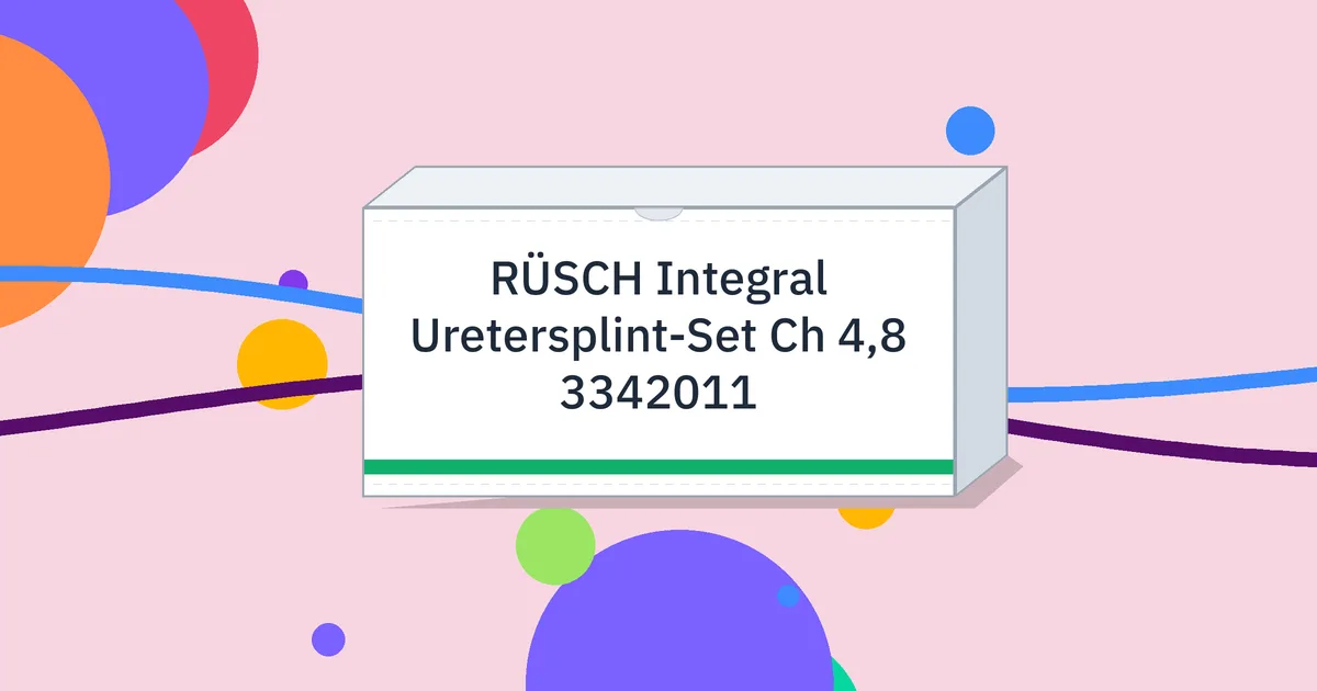 Symbolbild: Packung mit der Aufschrift RÜSCH Integral Uretersplint-Set Ch 4,8 3342011 (PZN 07399525) – Verfügbarkeit und Bezug in Apotheken in Frankfurt am Main