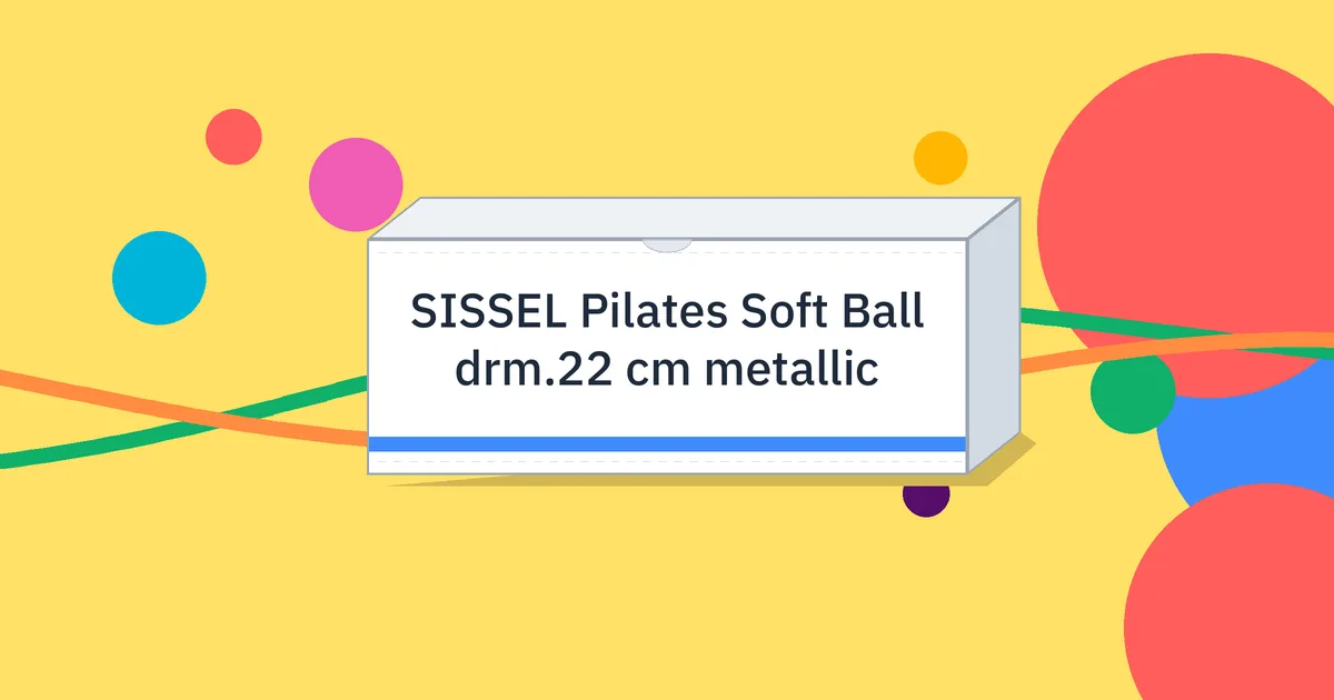 Symbolbild: Packung mit der Aufschrift SISSEL Pilates Soft Ball drm.22 cm metallic (PZN 14444864) – Verfügbarkeit und Bezug in Apotheken in Frankfurt am Main