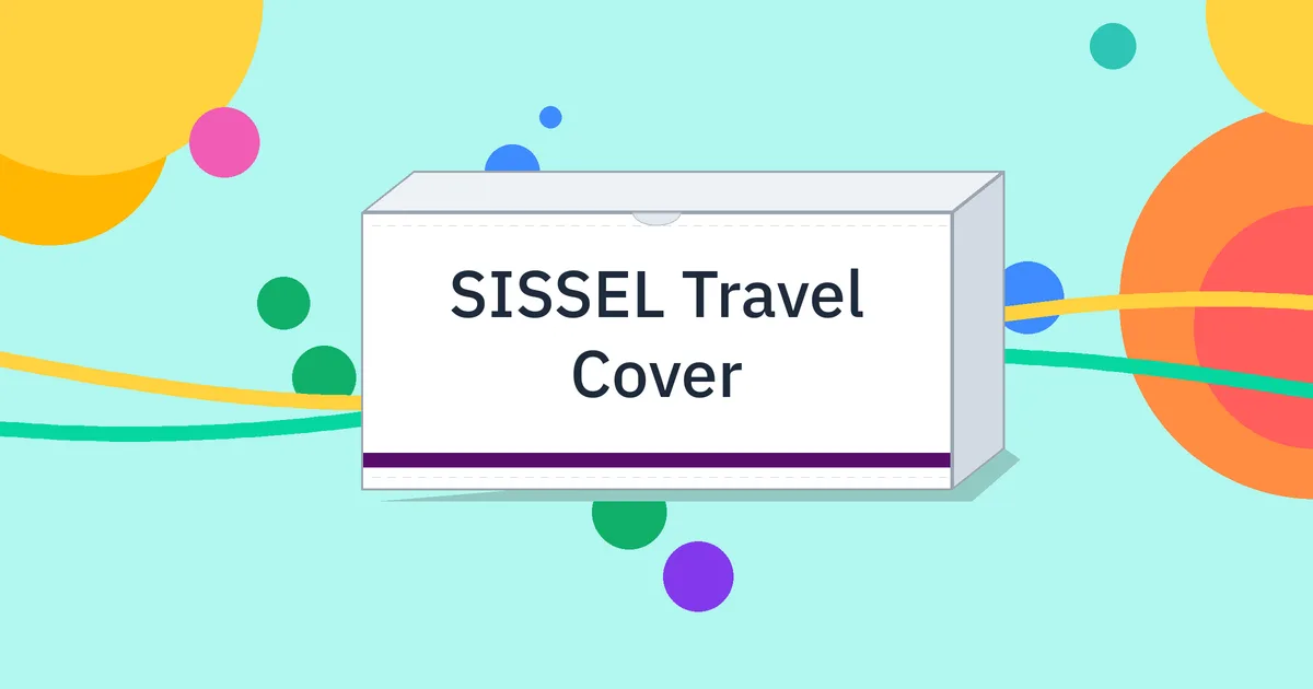 Symbolbild: Packung mit der Aufschrift SISSEL Travel Cover (PZN 04355510) – Verfügbarkeit und Bezug in Apotheken in Frankfurt am Main