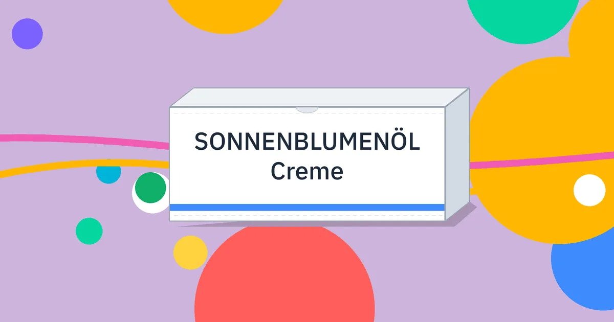 Symbolbild: Packung mit der Aufschrift SONNENBLUMENÖL Creme (PZN 18807861) – Verfügbarkeit und Bezug in Apotheken in Frankfurt am Main