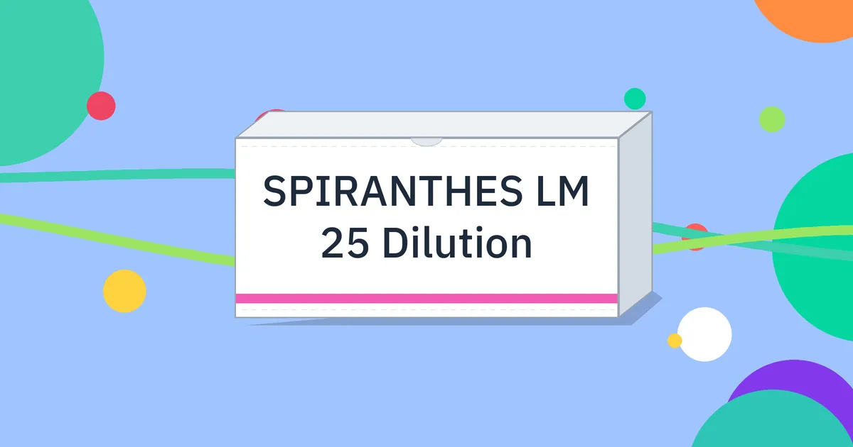 Symbolbild: Packung mit der Aufschrift SPIRANTHES LM 25 Dilution (PZN 13682113) – Verfügbarkeit und Bezug in Apotheken in Frankfurt am Main