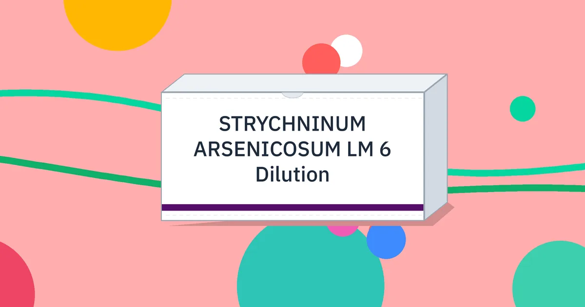 Symbolbild: Packung mit der Aufschrift STRYCHNINUM ARSENICOSUM LM 6 Dilution (PZN 13205732) – Verfügbarkeit und Bezug in Apotheken in Frankfurt am Main