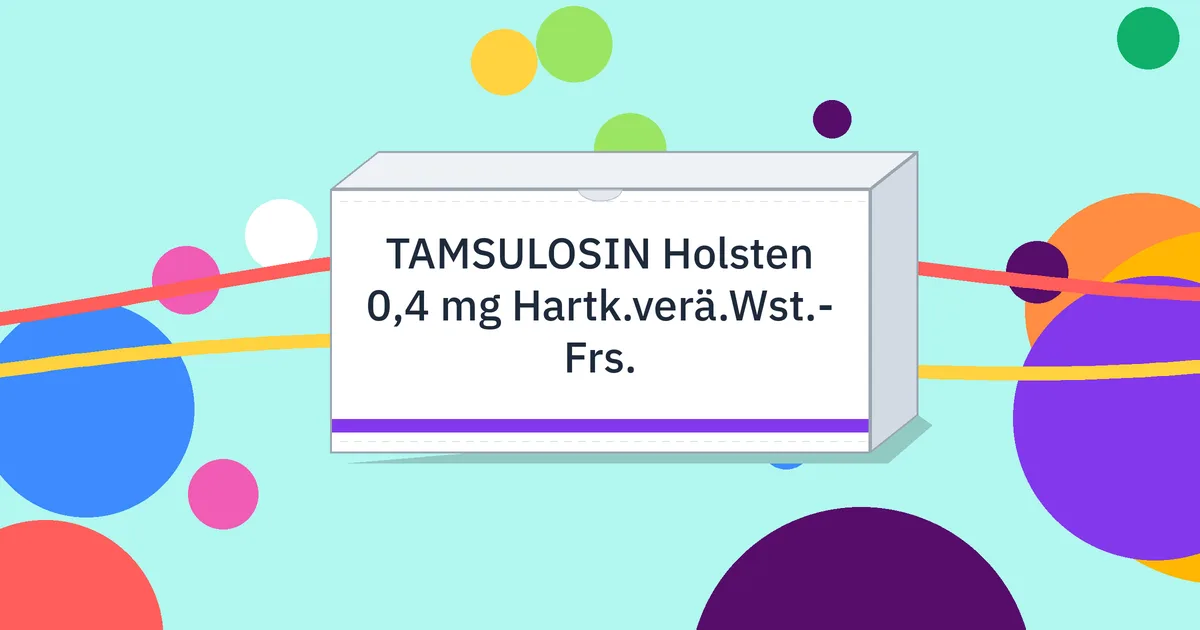 Symbolbild: Packung mit der Aufschrift TAMSULOSIN Holsten 0,4 mg Hartk.verä.Wst.-Frs. (PZN 19213023) – Verfügbarkeit und Bezug in Apotheken in Frankfurt am Main