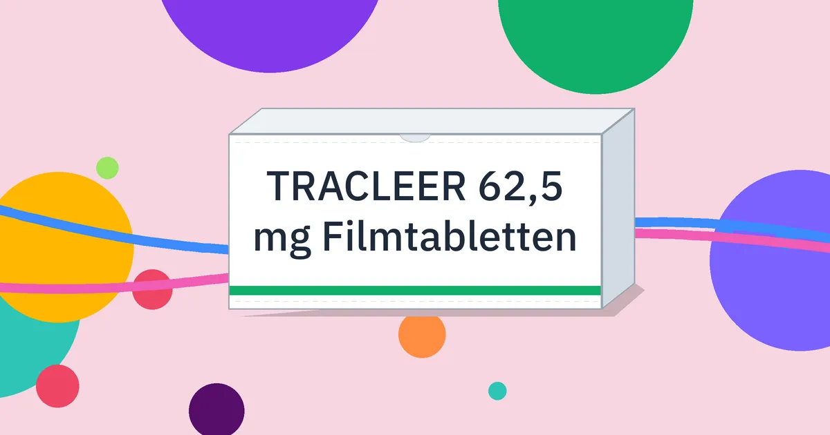 Symbolbild: Packung mit der Aufschrift TRACLEER 62,5 mg Filmtabletten (PZN 02461596) – Verfügbarkeit und Bezug in Apotheken in Frankfurt am Main