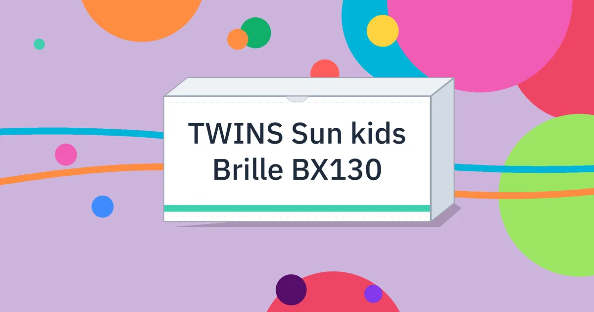 Symbolbild: Packung mit der Aufschrift TWINS Sun kids Brille BX130 (PZN 13344847) – Verfügbarkeit und Bezug in Apotheken in Frankfurt am Main