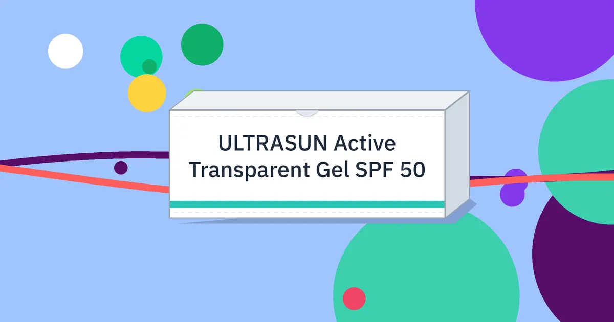 Symbolbild: Packung mit der Aufschrift ULTRASUN Active Transparent Gel SPF 50 (PZN 18649853) – Verfügbarkeit und Bezug in Apotheken in Frankfurt am Main