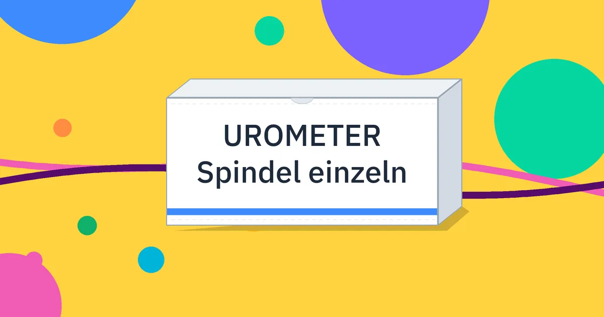 Symbolbild: Packung mit der Aufschrift UROMETER Spindel einzeln (PZN 02009494) – Verfügbarkeit und Bezug in Apotheken in Frankfurt am Main