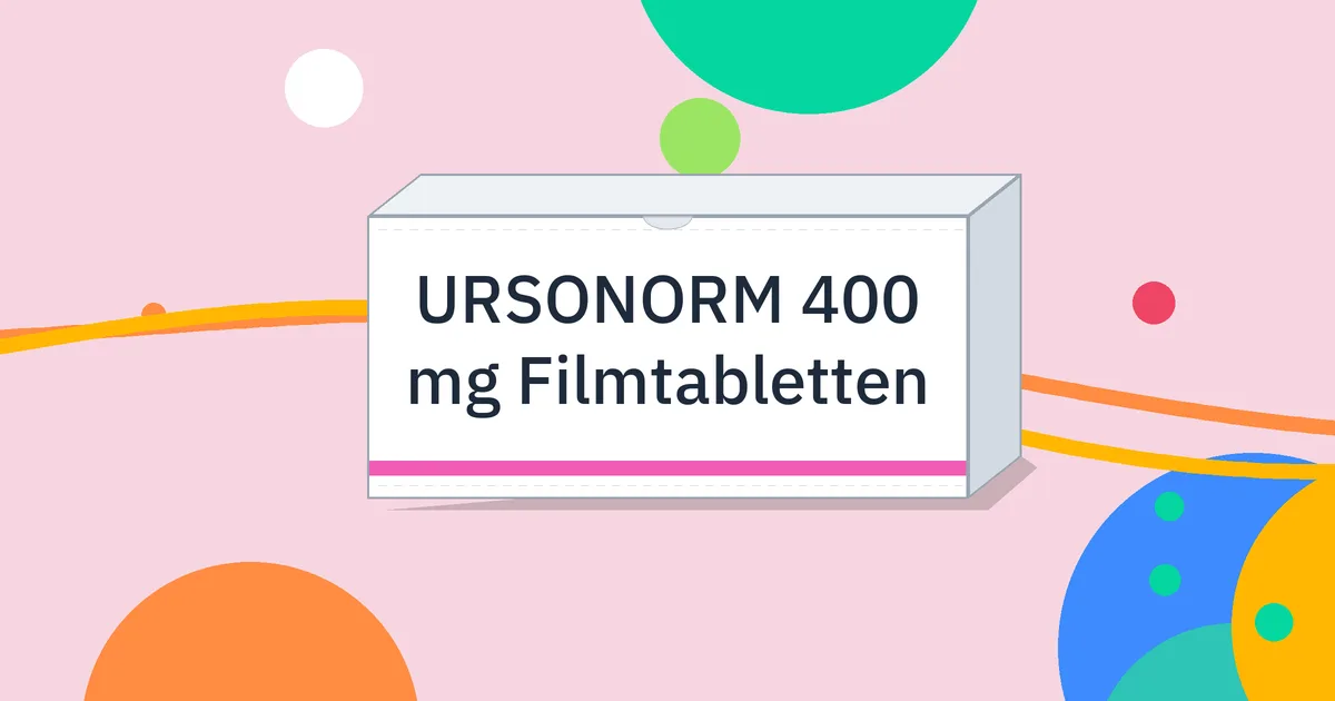 Symbolbild: Packung mit der Aufschrift URSONORM 400 mg Filmtabletten (PZN 18908059) – Verfügbarkeit und Bezug in Apotheken in Frankfurt am Main