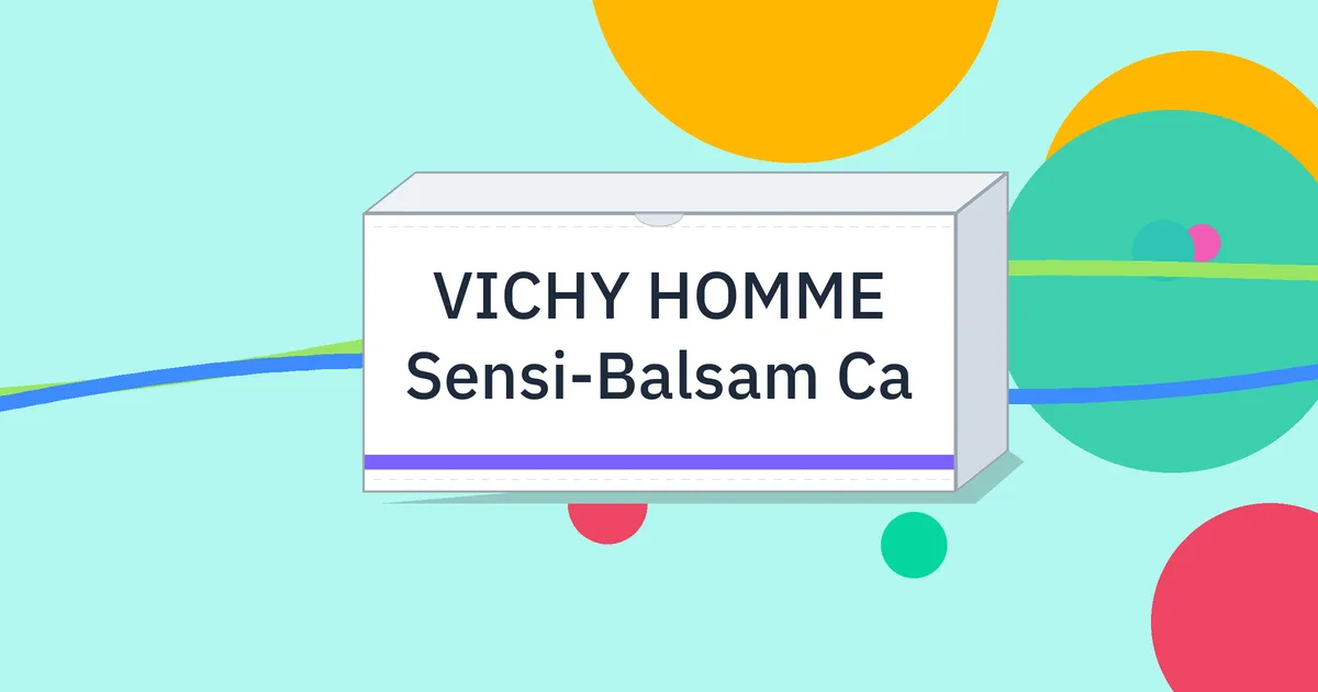 Symbolbild: Packung mit der Aufschrift VICHY HOMME Sensi-Balsam Ca (PZN 04956037) – Verfügbarkeit und Bezug in Apotheken in Frankfurt am Main