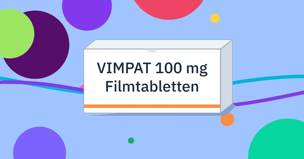 Symbolbild: Packung mit der Aufschrift VIMPAT 100 mg Filmtabletten (PZN 19101229) – Verfügbarkeit und Bezug in Apotheken in Frankfurt am Main