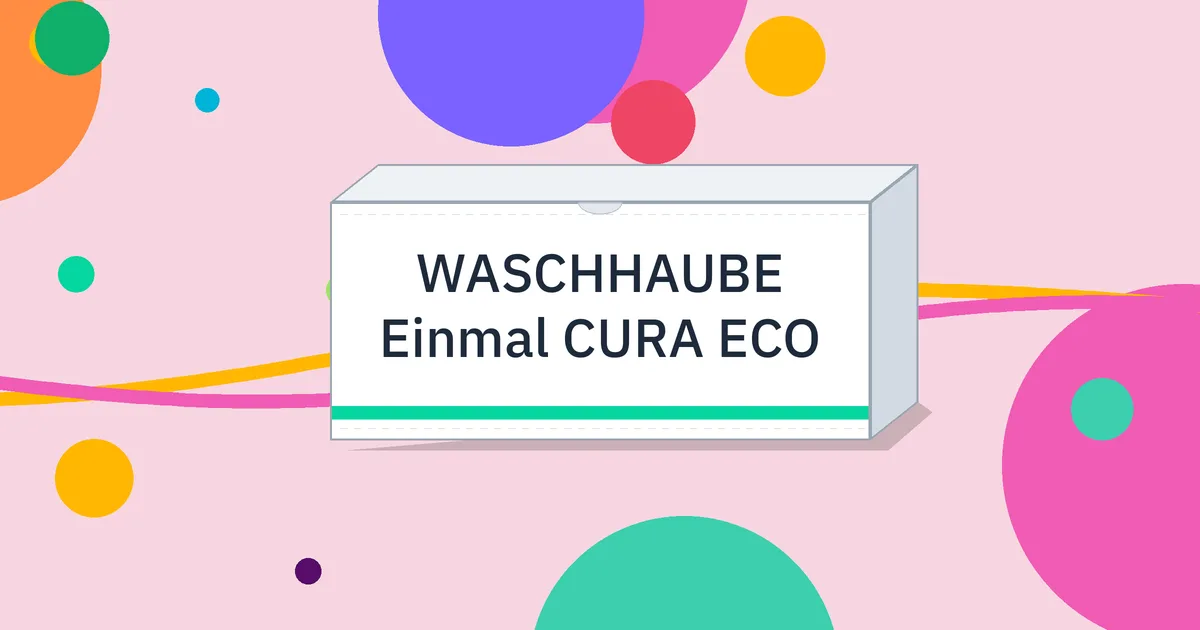 Symbolbild: Packung mit der Aufschrift WASCHHAUBE Einmal CURA ECO (PZN 19791553) – Verfügbarkeit und Bezug in Apotheken in Frankfurt am Main