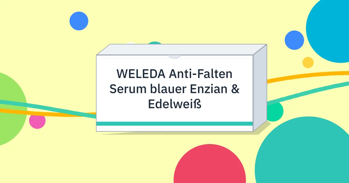 Symbolbild: Packung mit der Aufschrift WELEDA Anti-Falten Serum blauer Enzian & Edelweiß (PZN 19830690) – Verfügbarkeit und Bezug in Apotheken in Frankfurt am Main
