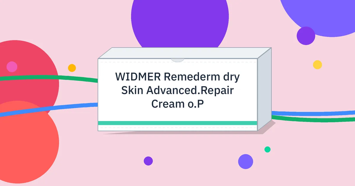 Symbolbild: Packung mit der Aufschrift WIDMER Remederm dry Skin Advanced.Repair Cream o.P (PZN 19819814) – Verfügbarkeit und Bezug in Apotheken in Frankfurt am Main