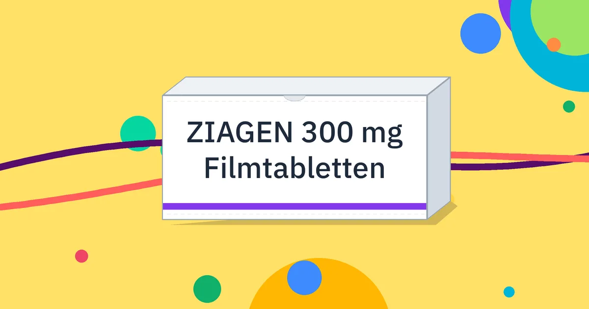 Symbolbild: Packung mit der Aufschrift ZIAGEN 300 mg Filmtabletten (PZN 01925148) – Verfügbarkeit und Bezug in Apotheken in Frankfurt am Main