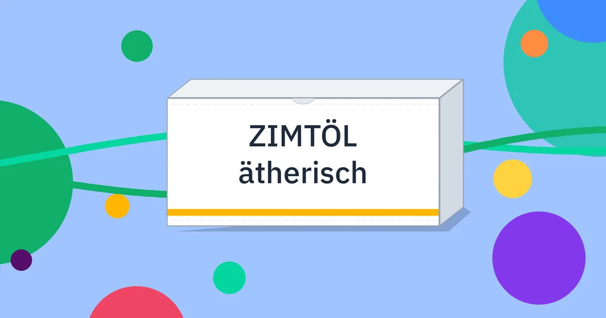 Symbolbild: Packung mit der Aufschrift ZIMTÖL ätherisch (PZN 15407575) – Verfügbarkeit und Bezug in Apotheken in Frankfurt am Main