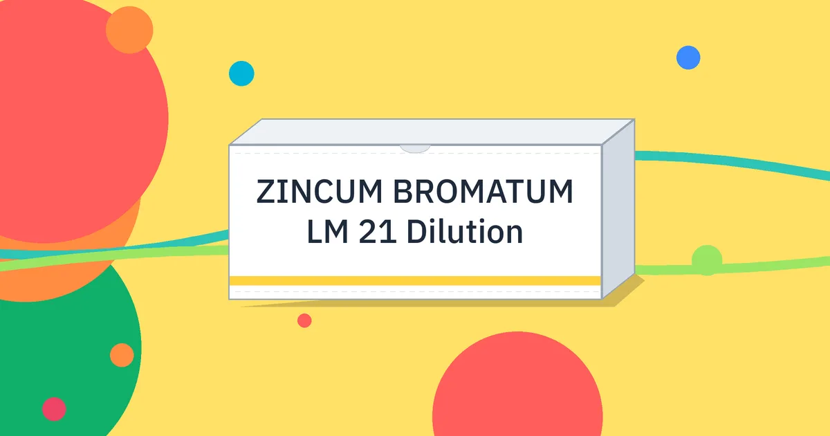Symbolbild: Packung mit der Aufschrift ZINCUM BROMATUM LM 21 Dilution (PZN 13291588) – Verfügbarkeit und Bezug in Apotheken in Frankfurt am Main