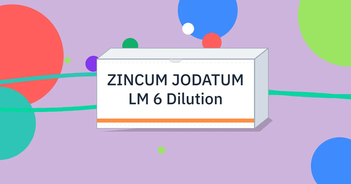 Symbolbild: Packung mit der Aufschrift ZINCUM JODATUM LM 6 Dilution (PZN 03502966) – Verfügbarkeit und Bezug in Apotheken in Frankfurt am Main