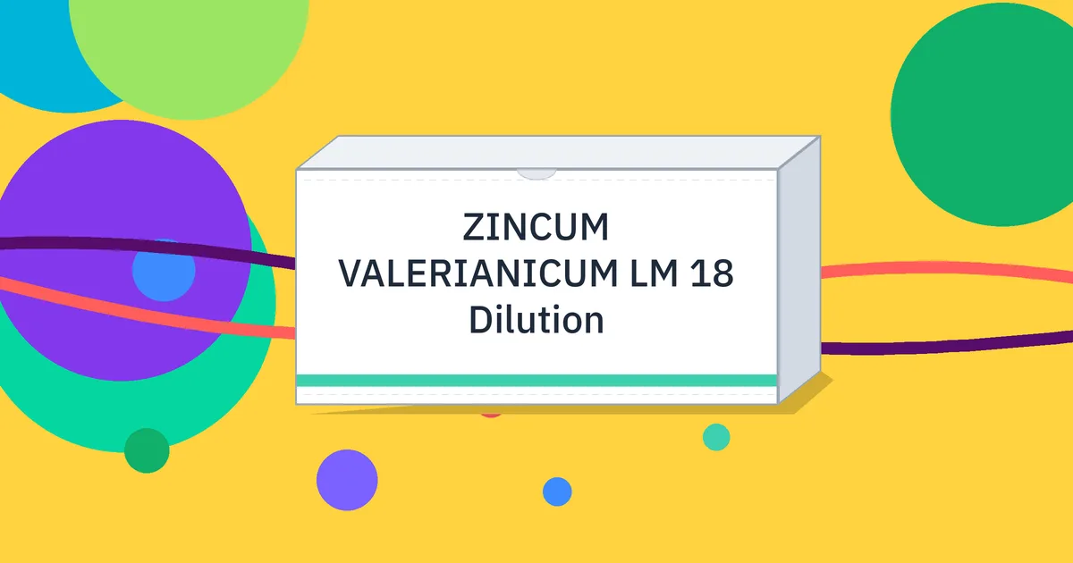 Symbolbild: Packung mit der Aufschrift ZINCUM VALERIANICUM LM 18 Dilution (PZN 03503055) – Verfügbarkeit und Bezug in Apotheken in Frankfurt am Main