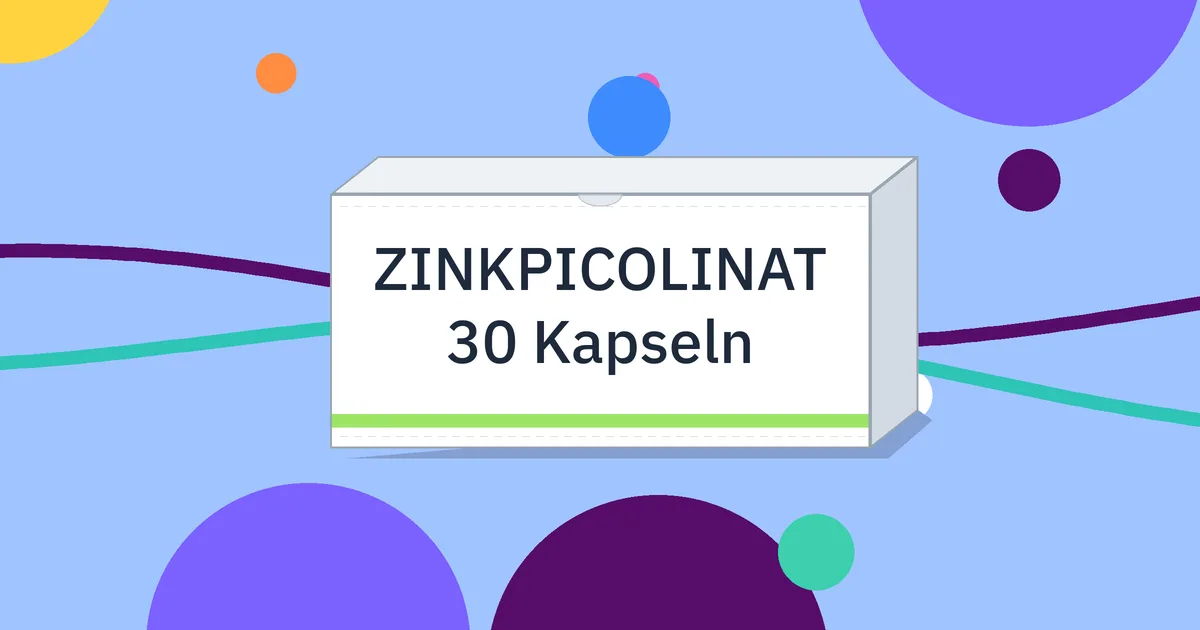 Symbolbild: Packung mit der Aufschrift ZINKPICOLINAT 30 Kapseln (PZN 19302672) – Verfügbarkeit und Bezug in Apotheken in Frankfurt am Main