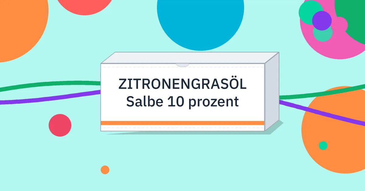 Symbolbild: Packung mit der Aufschrift ZITRONENGRASÖL Salbe 10 prozent (PZN 18180451) – Verfügbarkeit und Bezug in Apotheken in Frankfurt am Main