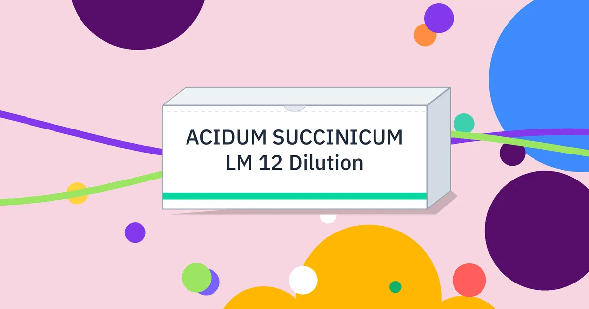 Symbolbild: Packung mit der Aufschrift ACIDUM SUCCINICUM LM 12 Dilution (PZN 13283838) – Verfügbarkeit und Bezug in Apotheken in Frankfurt am Main