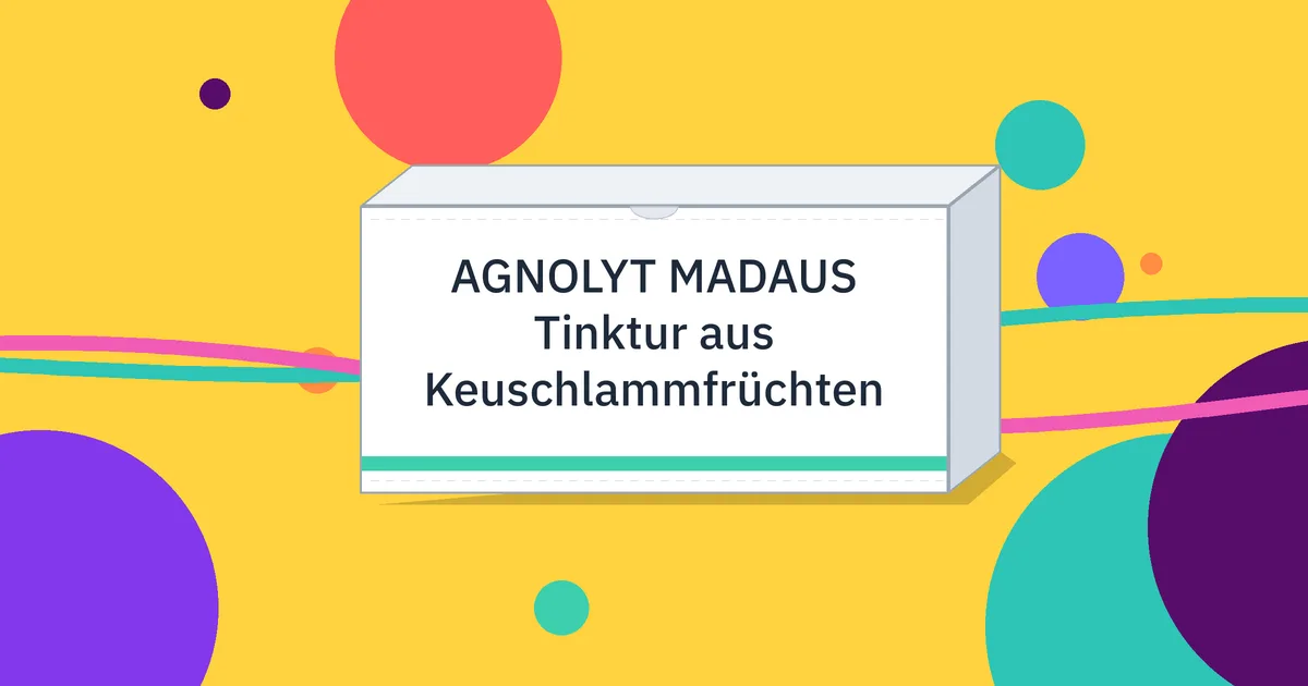 Symbolbild: Packung mit der Aufschrift AGNOLYT MADAUS Tinktur aus Keuschlammfrüchten (PZN 09704671) – Verfügbarkeit und Bezug in Apotheken in Frankfurt am Main