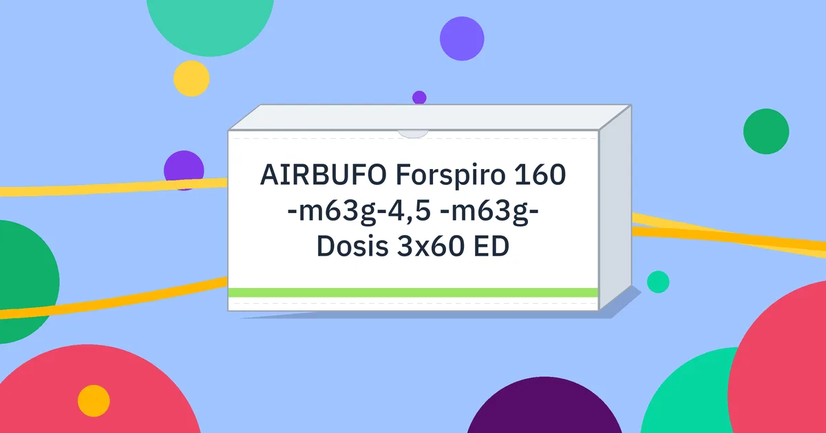 Symbolbild: Packung mit der Aufschrift AIRBUFO Forspiro 160 -m63g-4,5 -m63g-Dosis 3x60 ED (PZN 18913327) – Verfügbarkeit und Bezug in Apotheken in Frankfurt am Main