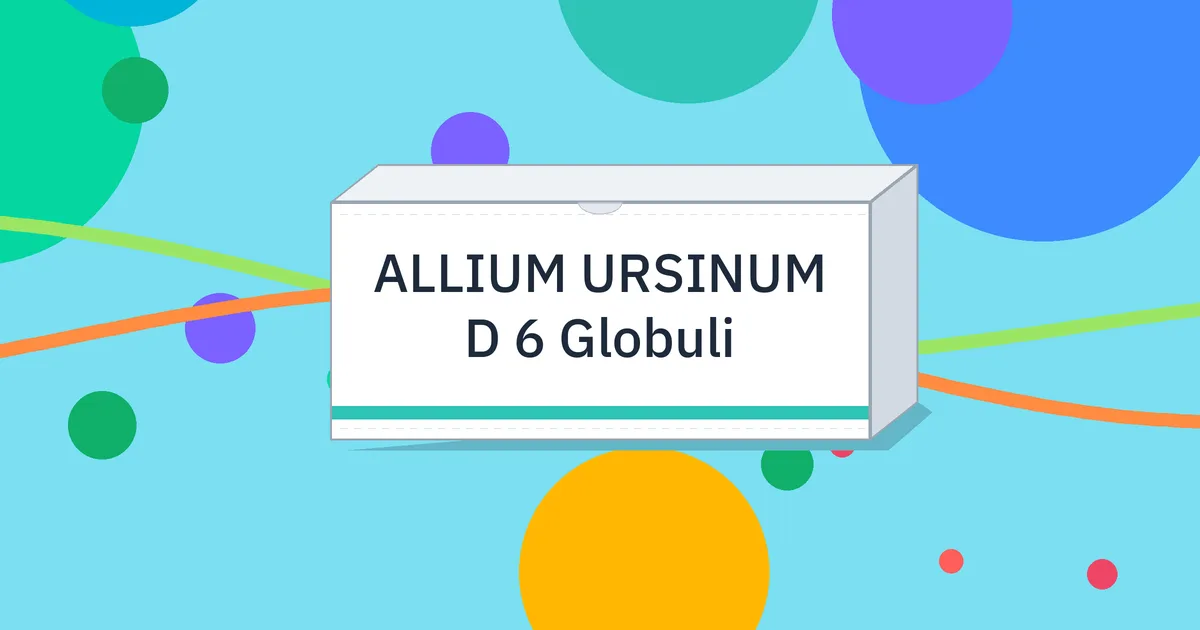 Symbolbild: Packung mit der Aufschrift ALLIUM URSINUM D 6 Globuli (PZN 16688671) – Verfügbarkeit und Bezug in Apotheken in Frankfurt am Main