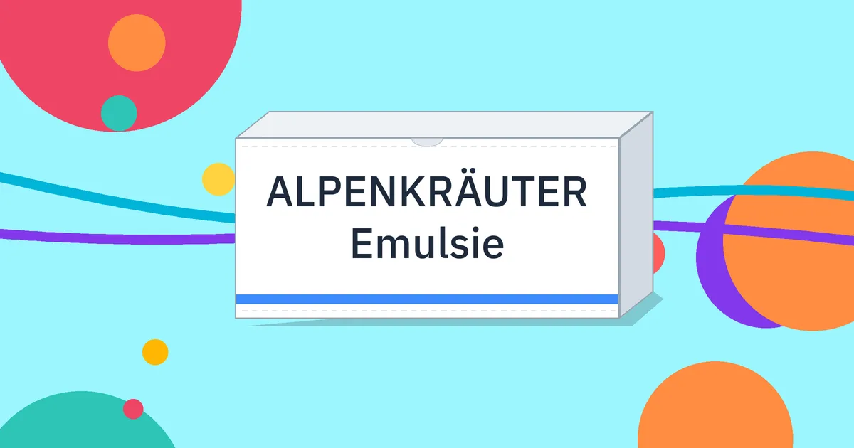 Symbolbild: Packung mit der Aufschrift ALPENKRÄUTER Emulsie (PZN 11349421) – Verfügbarkeit und Bezug in Apotheken in Frankfurt am Main