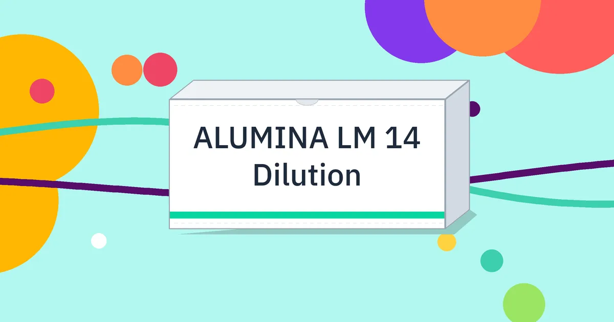 Symbolbild: Packung mit der Aufschrift ALUMINA LM 14 Dilution (PZN 12758475) – Verfügbarkeit und Bezug in Apotheken in Frankfurt am Main