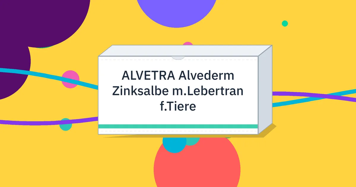 Symbolbild: Packung mit der Aufschrift ALVETRA Alvederm Zinksalbe m.Lebertran f.Tiere (PZN 19444768) – Verfügbarkeit und Bezug in Apotheken in Frankfurt am Main