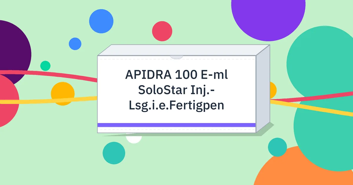 Symbolbild: Packung mit der Aufschrift APIDRA 100 E-ml SoloStar Inj.-Lsg.i.e.Fertigpen (PZN 06975688) – Verfügbarkeit und Bezug in Apotheken in Frankfurt am Main