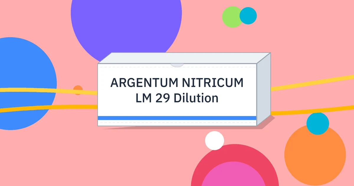 Symbolbild: Packung mit der Aufschrift ARGENTUM NITRICUM LM 29 Dilution (PZN 12768864) – Verfügbarkeit und Bezug in Apotheken in Frankfurt am Main