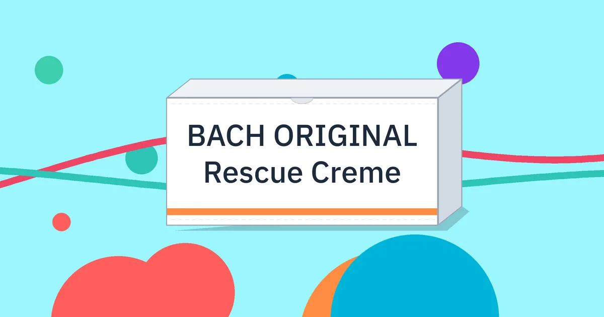 Symbolbild: Packung mit der Aufschrift BACH ORIGINAL Rescue Creme (PZN 06833505) – Verfügbarkeit und Bezug in Apotheken in Frankfurt am Main