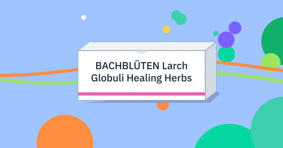 Symbolbild: Packung mit der Aufschrift BACHBLÜTEN Larch Globuli Healing Herbs (PZN 07365992) – Verfügbarkeit und Bezug in Apotheken in Frankfurt am Main