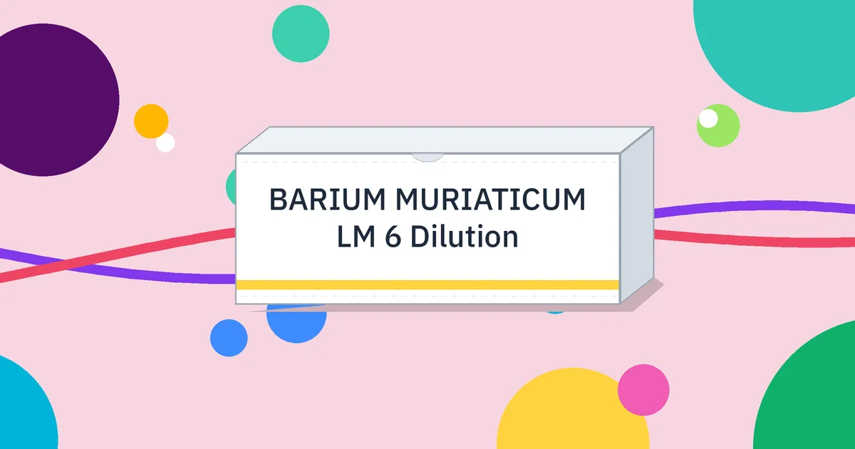 Symbolbild: Packung mit der Aufschrift BARIUM MURIATICUM LM 6 Dilution (PZN 09075614) – Verfügbarkeit und Bezug in Apotheken in Frankfurt am Main