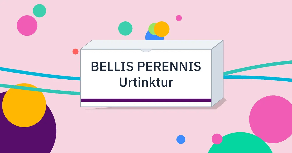 Symbolbild: Packung mit der Aufschrift BELLIS PERENNIS Urtinktur (PZN 02608409) – Verfügbarkeit und Bezug in Apotheken in Frankfurt am Main