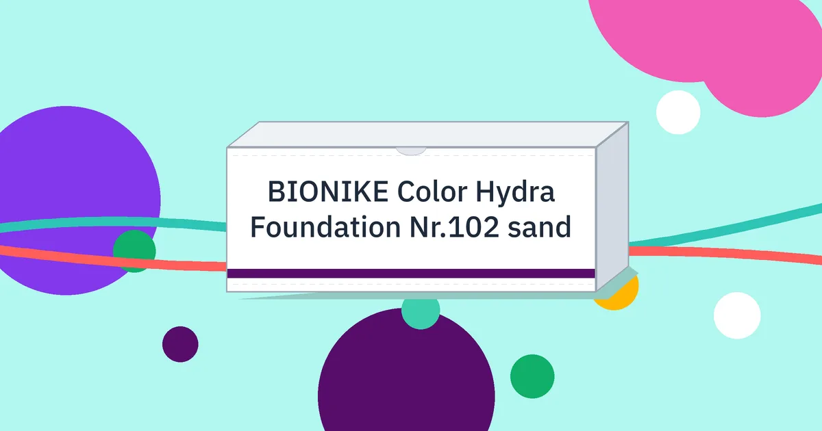 Symbolbild: Packung mit der Aufschrift BIONIKE Color Hydra Foundation Nr.102 sand (PZN 12606311) – Verfügbarkeit und Bezug in Apotheken in Frankfurt am Main