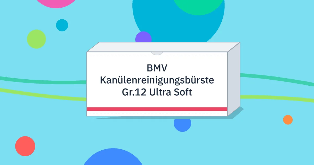 Symbolbild: Packung mit der Aufschrift BMV Kanülenreinigungsbürste Gr.12 Ultra Soft (PZN 10747415) – Verfügbarkeit und Bezug in Apotheken in Frankfurt am Main