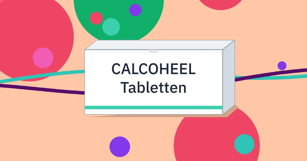 Symbolbild: Packung mit der Aufschrift CALCOHEEL Tabletten (PZN 00170653) – Verfügbarkeit und Bezug in Apotheken in Frankfurt am Main