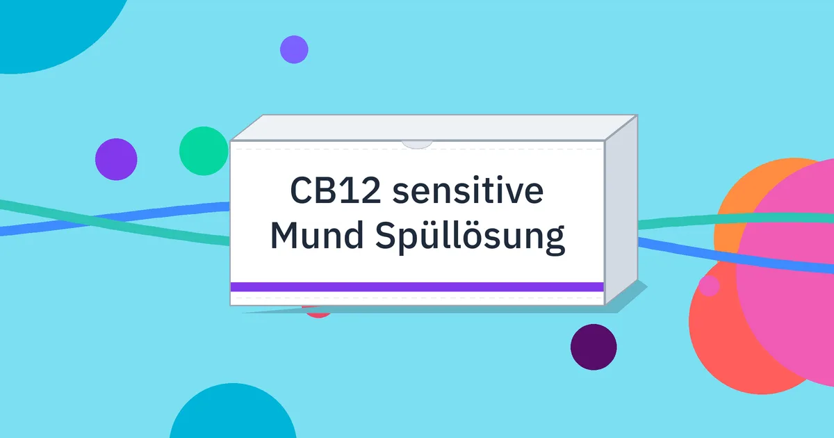 Symbolbild: Packung mit der Aufschrift CB12 sensitive Mund Spüllösung (PZN 14269496) – Verfügbarkeit und Bezug in Apotheken in Frankfurt am Main