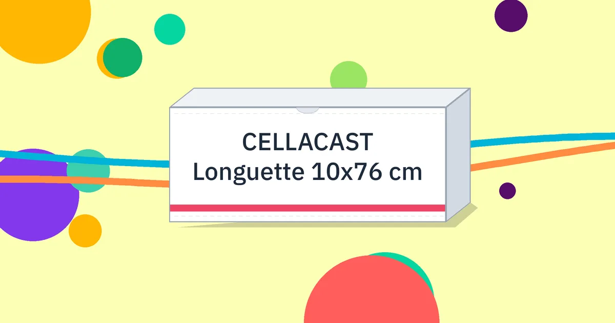 Symbolbild: Packung mit der Aufschrift CELLACAST Longuette 10x76 cm (PZN 14054956) – Verfügbarkeit und Bezug in Apotheken in Frankfurt am Main