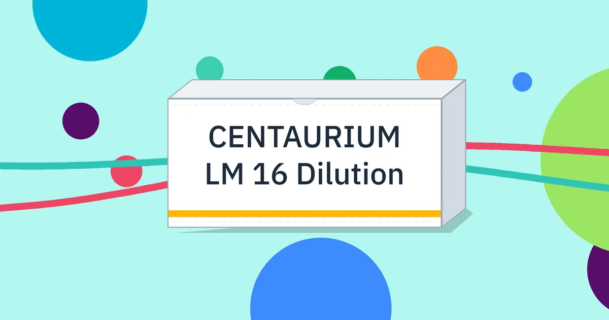 Symbolbild: Packung mit der Aufschrift CENTAURIUM LM 16 Dilution (PZN 13436207) – Verfügbarkeit und Bezug in Apotheken in Frankfurt am Main