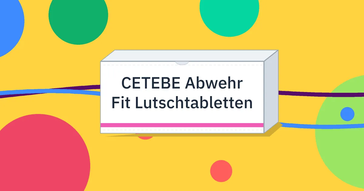 Symbolbild: Packung mit der Aufschrift CETEBE Abwehr Fit Lutschtabletten (PZN 09123997) – Verfügbarkeit und Bezug in Apotheken in Frankfurt am Main
