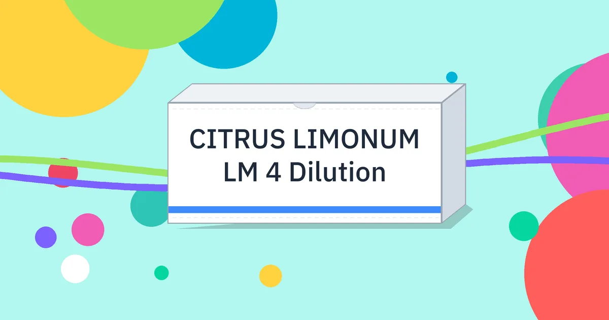 Symbolbild: Packung mit der Aufschrift CITRUS LIMONUM LM 4 Dilution (PZN 13446803) – Verfügbarkeit und Bezug in Apotheken in Frankfurt am Main
